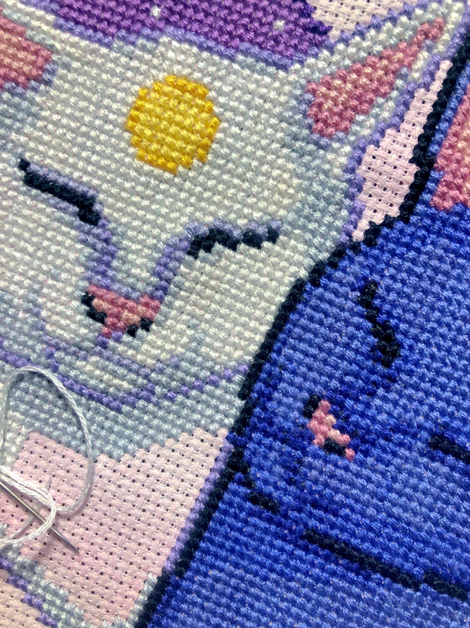 Sun & Moon Cats Cross Stitch Pattern - NeedleLot Designs