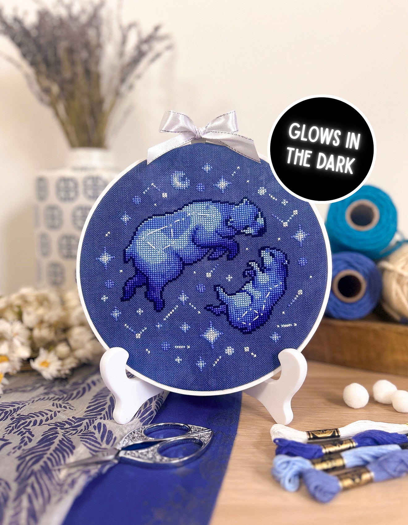Big Bear & Small Bear Constellations Cross Stitch Pattern - NeedleLot ...